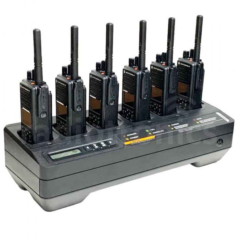 Motorola DP4800e 6 Pack Bundle With 6-Way Charger